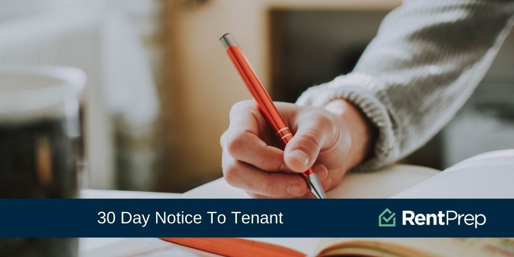30 Day Notice To Tenant Form For Landlords 2021 Template 2022 